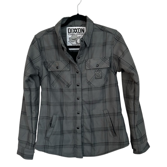 DIXXON | Jackets & Coats | Dixxon Flannel Company Womens Grey Black ...
